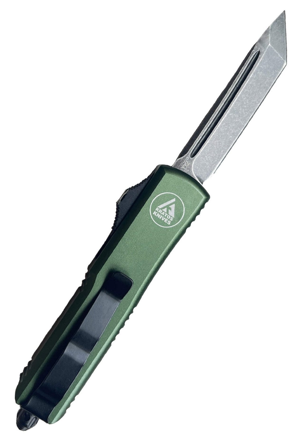 HIGH PERFORMANCE OTF - GREEN TANTO | Kratos Knives