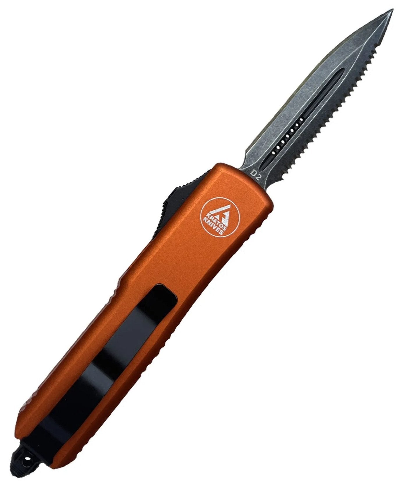 HIGH PERFORMANCE OTF - ORANGE - DAGGER | Kratos Knives